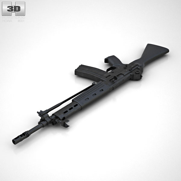 Howa Type 89 3D model to Download in Max, FBX, Obj, C4D