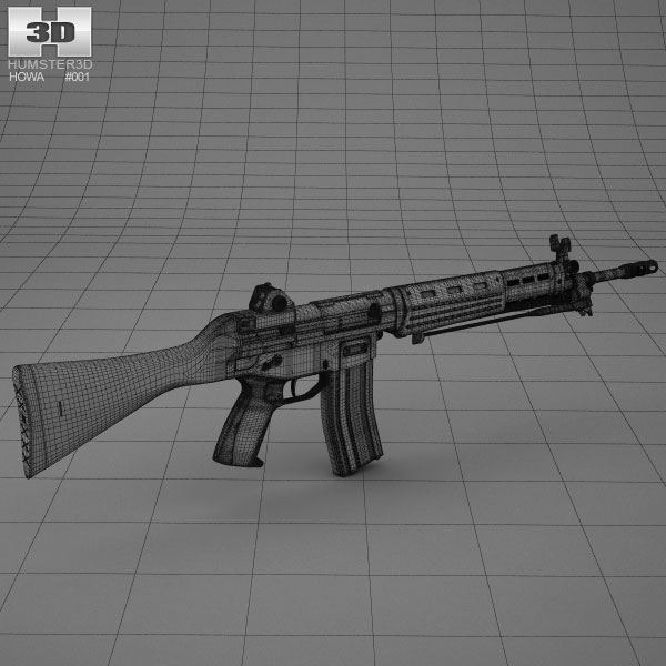 Howa Type 89 3D model to Download in Max, FBX, Obj, C4D